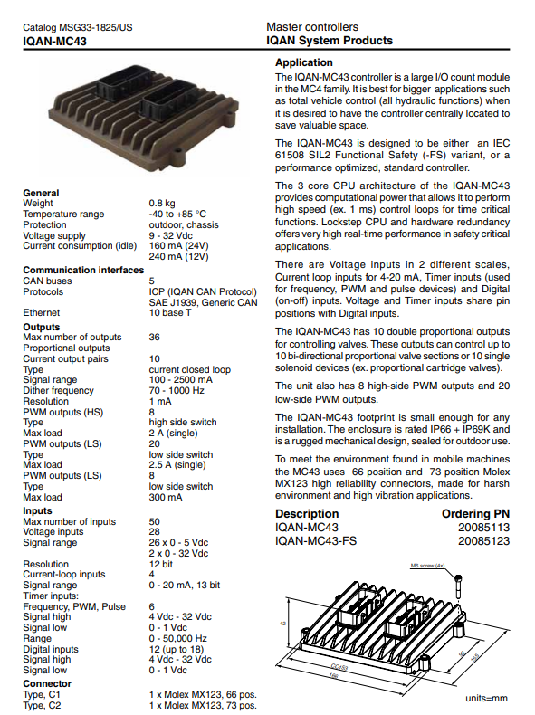IQAN-MC43 - Master controller | IQAN tuotteet | IseraStore