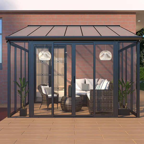 Katettu terassi / terassikatos Sunor Luxury 3 x 4,3 m | Terassikatokset ...