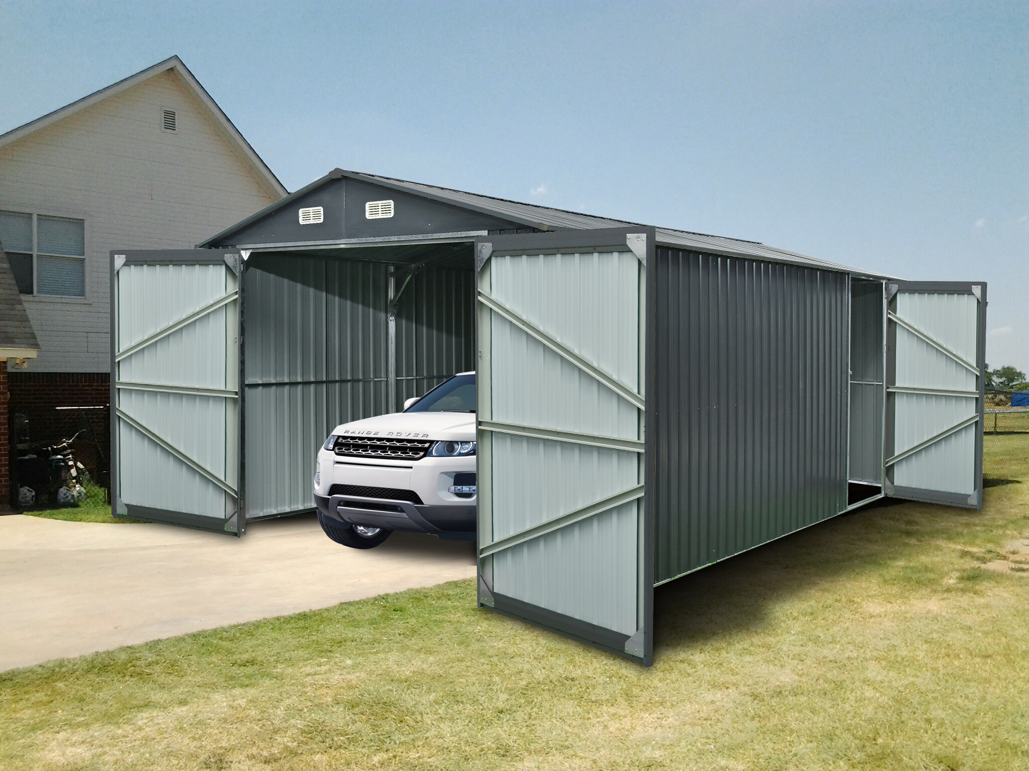 Autotalli Sunyard CG-K2010A 18m2 | Pihavarastot ja autotallit | Kone-Glans