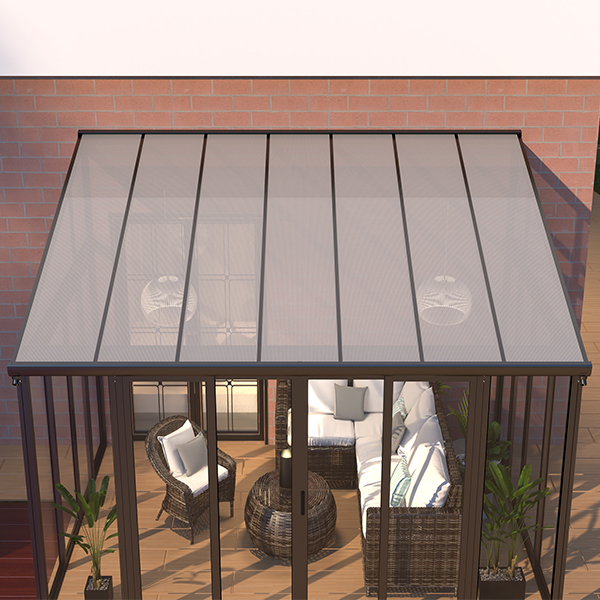 Katettu terassi / terassikatos Sunor Luxury 3 x 4,3 m | Terassikatokset ...