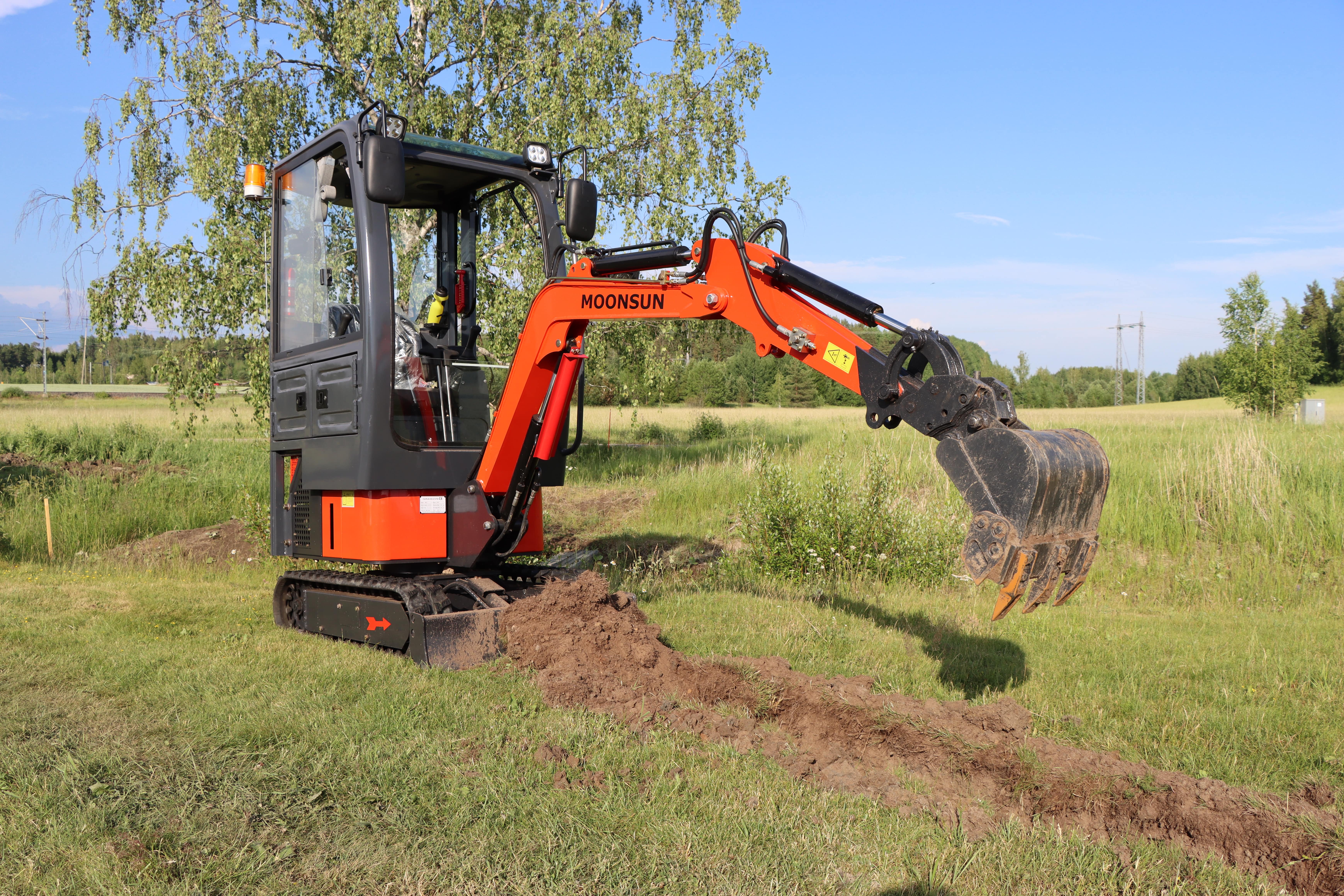 Hytillinen Minikaivuri Moonsun MN12 | Kaivinkoneet | Kone-Glans